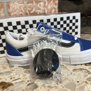 Vans | Shoes | Vans Skate Old Skool Sport Leather True Black White Pop ...